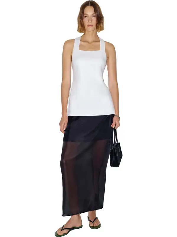 REFORMATION Kalita Linen Top - Ivory
