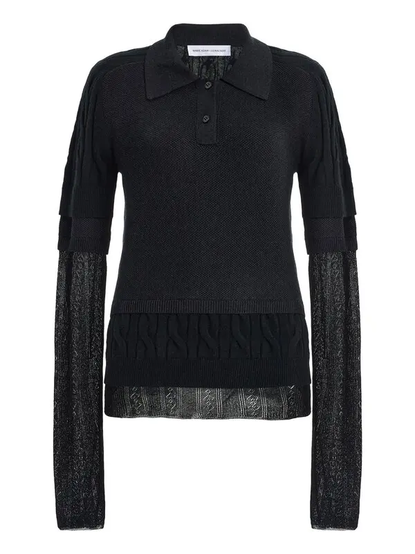 Marie Adam-Leenaerdt Polo All In Top - Black