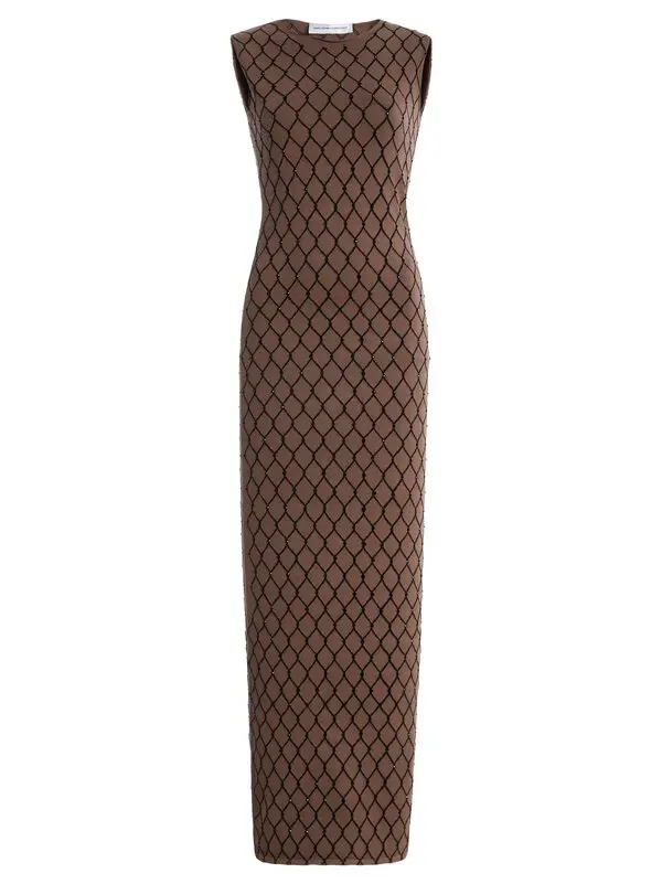 Marie Adam-Leenaerdt Resille Knit Maxi Dress - Brown