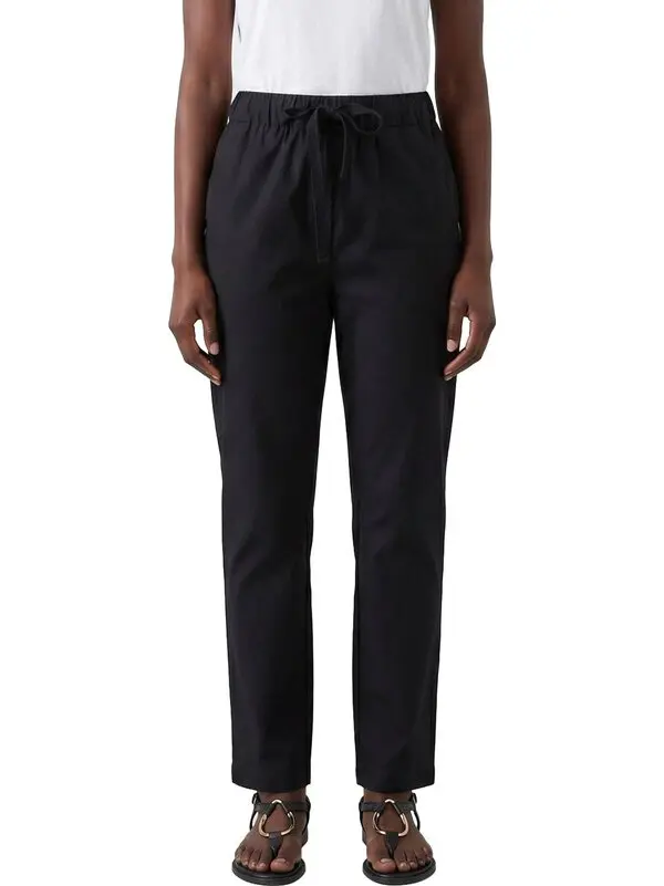 SEMICOUTURE Straight Leg Trousers - Black