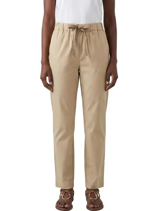 SEMICOUTURE Drawstring Waist Trousers - Yellow