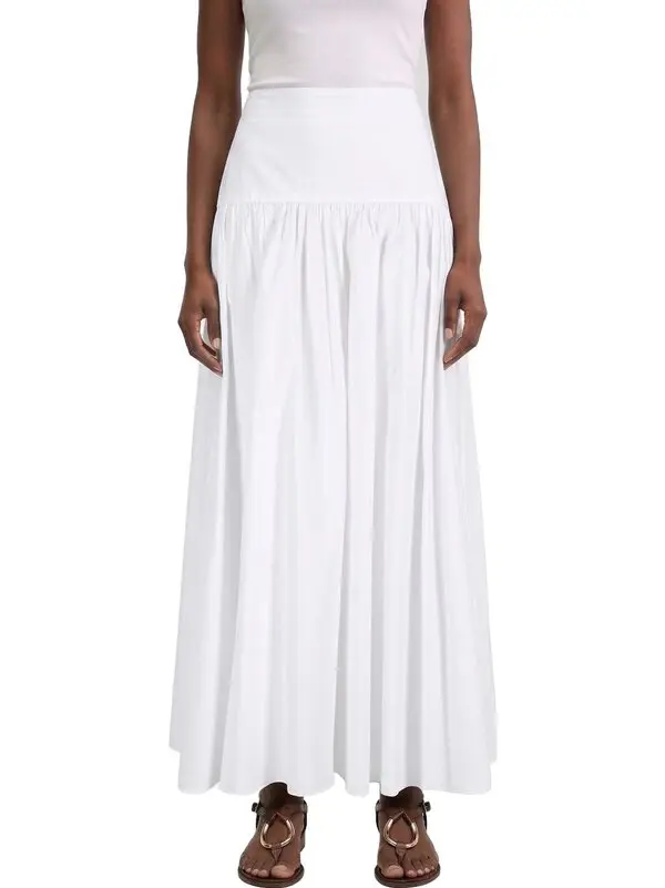 Staud Gathered Skirt - White