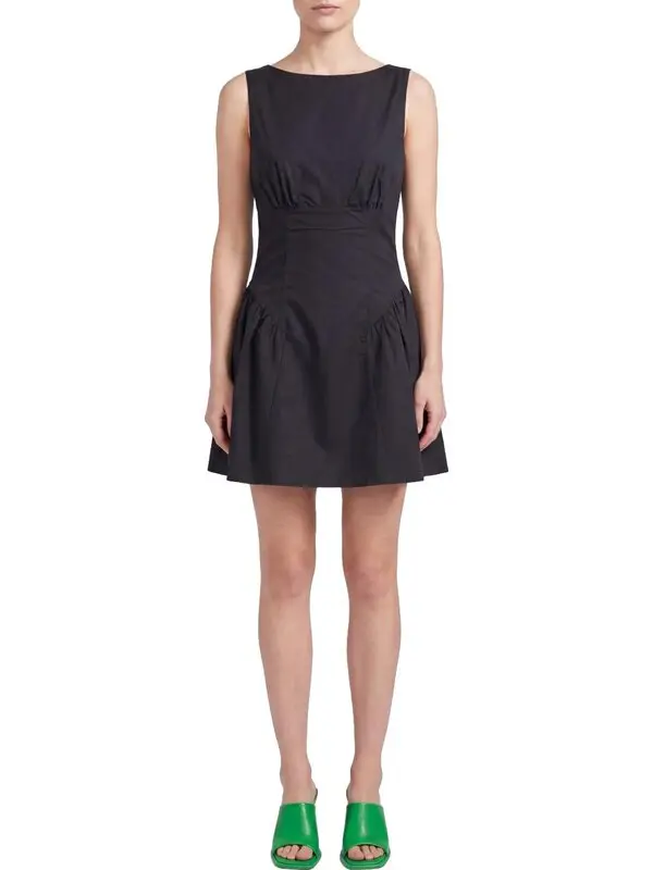 Staud Sleeveless Mini Dress - Black