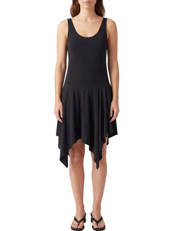 IRO PARIS Asymmetrical Hem Dress - Black