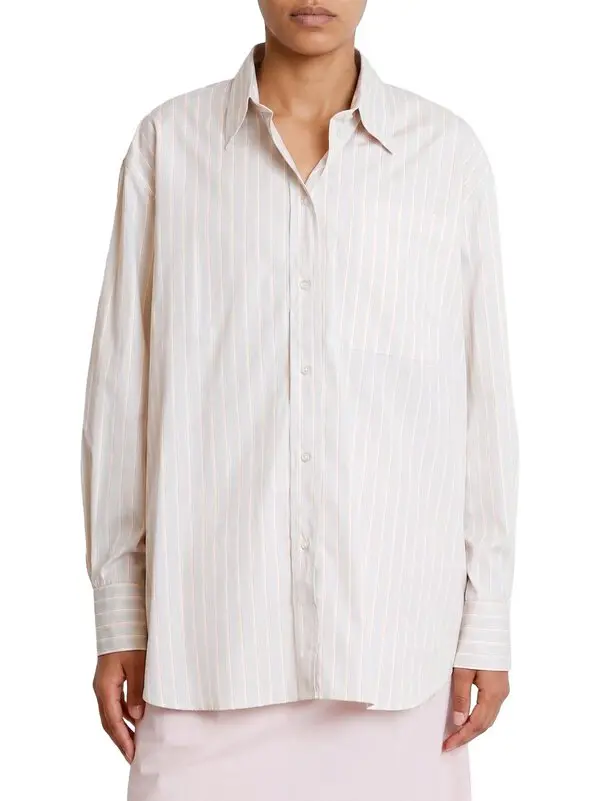 Soeur Striped Shirt - Orange