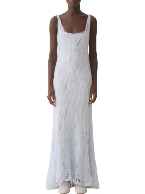 Fabiana Filippi Knit Maxi Dress - Water