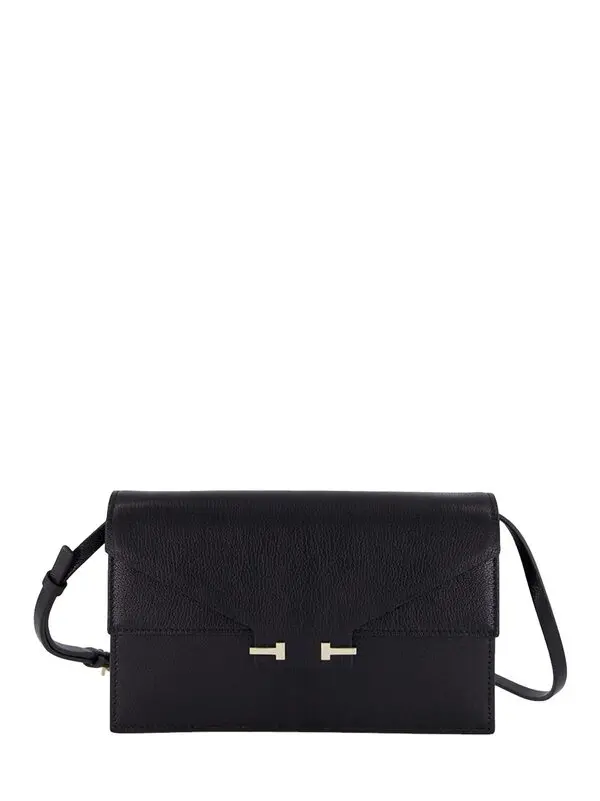 TOM FORD Calf Leather Shoulder Bag - Black