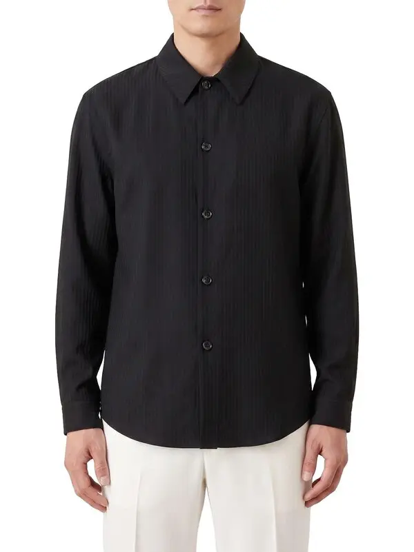 Giorgio Armani Viscose Shirt - Black