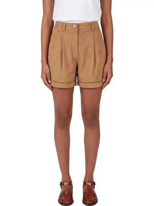 ERMANNO FIRENZE Tailored Shorts - Brown