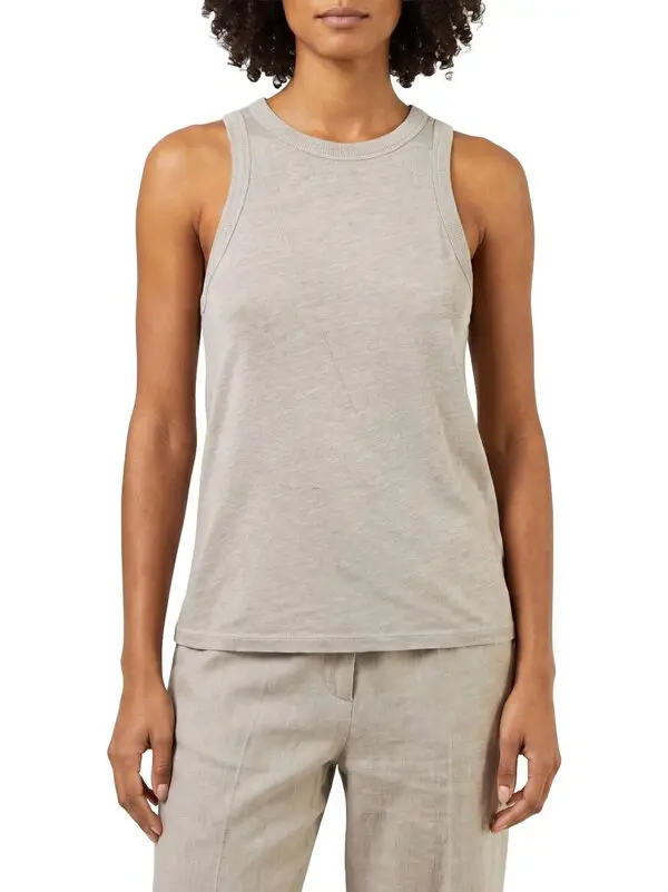 IRO PARIS Slim Fit Linen Off-the-shoulder Top - Olive