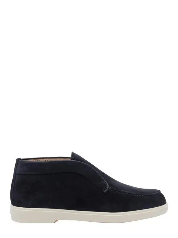 Santoni Desert Suede Ankle Boot - Blue