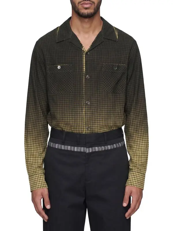 MAISON MARGIELA Vichy Cotton Shirt - Black