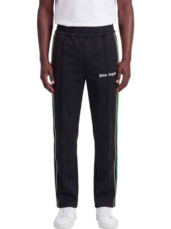 Palm Angels Track Pants With Side Stripes - Black