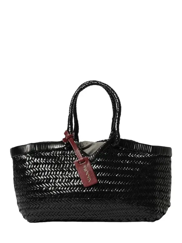 VIPERA Woven Tote Bag - Black