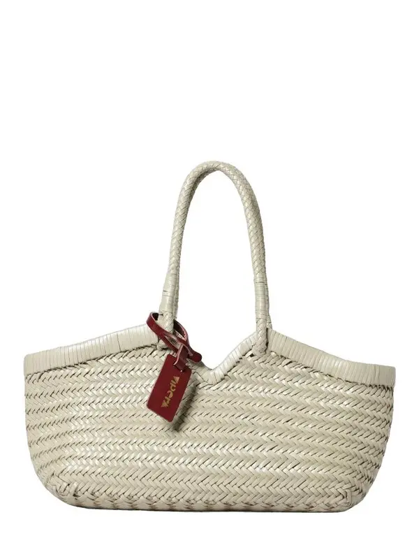 VIPERA Woven Tote Bag - Pearl