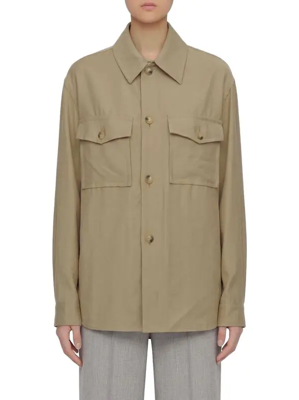 DONDUP Classic Collar Shirt - Beige