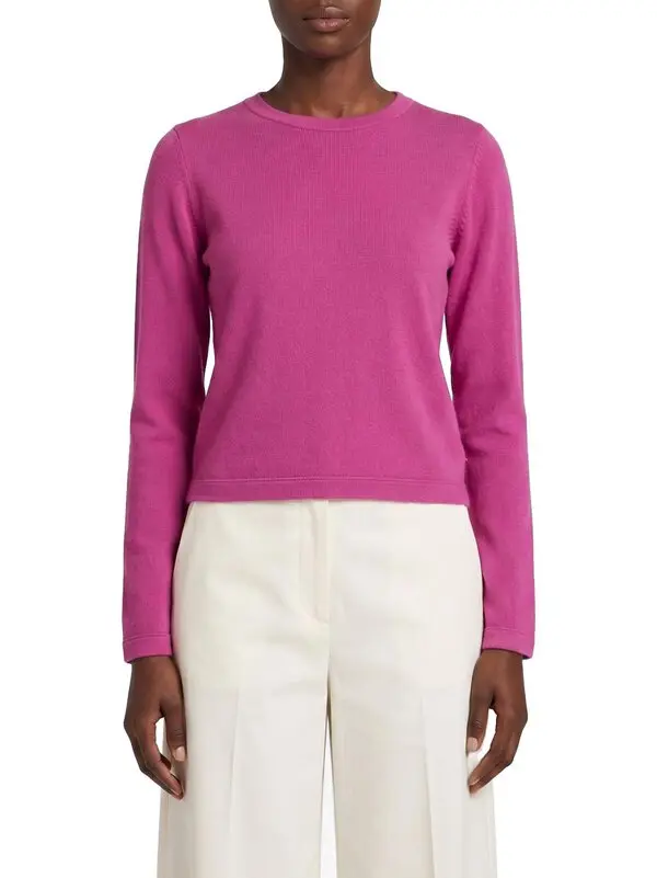 Extreme Cashmere Crewneck Pullover In Cotton And Cashmere Blend - Pink