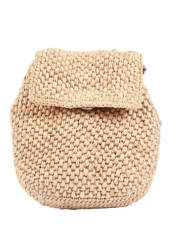 IBELIV Woven Crossbody Bag - Beige