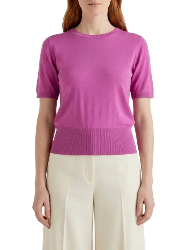 EXTREME CASHMERE X Ribbed Hem T-shirt - Pink