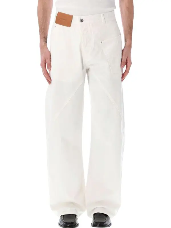 JW Anderson Wide Leg Jeans - White
