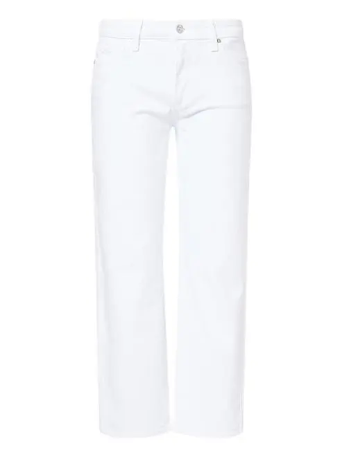 Paige Mason Ankle Straight-leg Denim Jeans - Crisp White