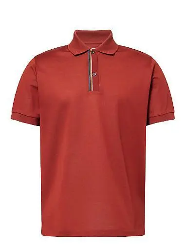 Paul Smith Signature Stripe Short-sleeve Cotton-pique Polo Shirt - Light Rust