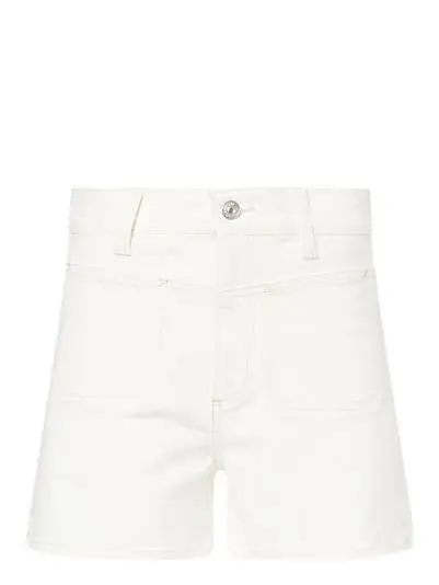 Paige Dani High-rise Denim Shorts - Toasted Ecru