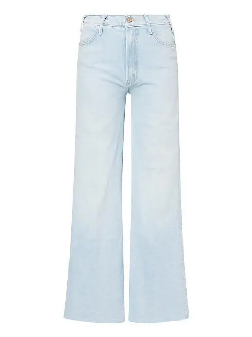 MOTHER The Hustler Roller Skimp Frayed Stretch-denim Jeans - Bring The Cooler