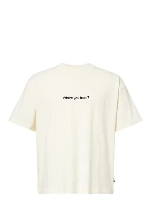 HONOR THE GIFT Where You From Cotton T-shirt - White