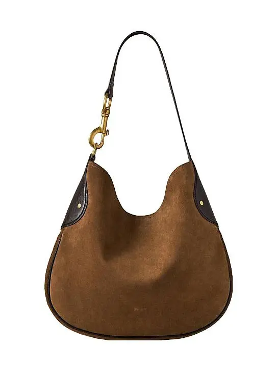 Mulberry Hackney Suede Shoulder Bag - Vintage Oak
