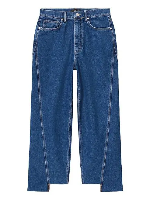 ALLSAINTS Fox Ankle-length Wide-leg Jeans - Dark Indigo
