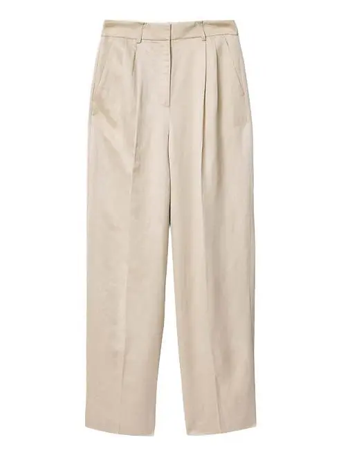 ALLSAINTS Helena Wide-leg Trousers - Stone