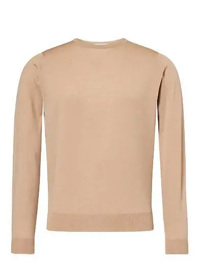 John Smedley Crew Neck Sweater - Toasted Almond