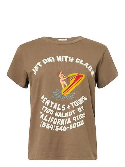 MOTHER The Sinful Graphic-print Cotton-jersey T-shirt - Jet Ski With Class