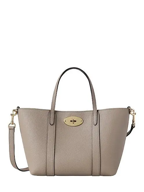 Mulberry Mini Bayswater Leather Tote Bag - Cashmere Taupe