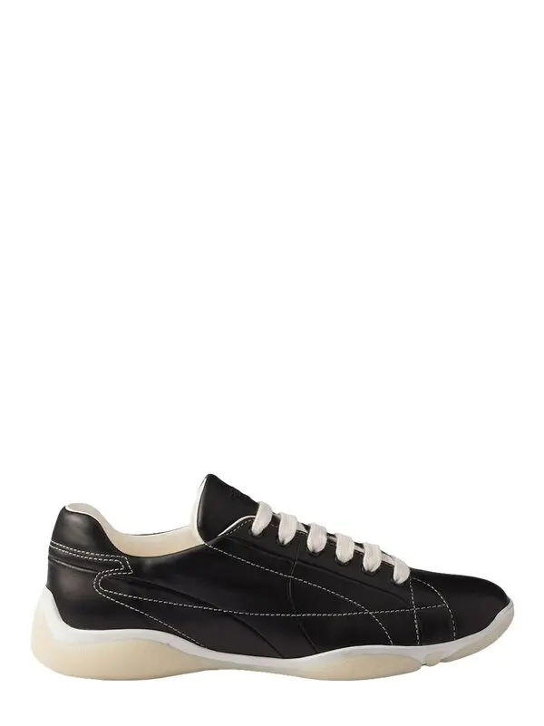 Prada Nappa Leather Sneaker - Black