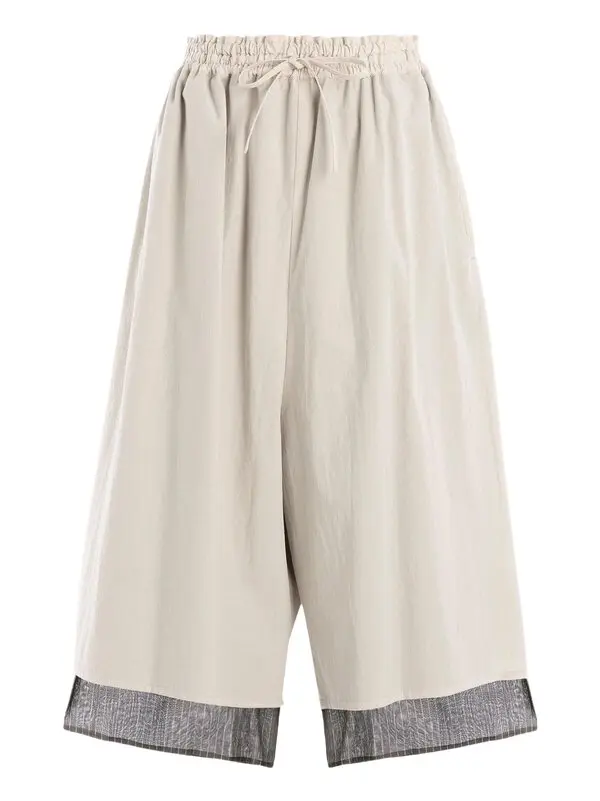 Y’s O-gathere Double Pants - Tan