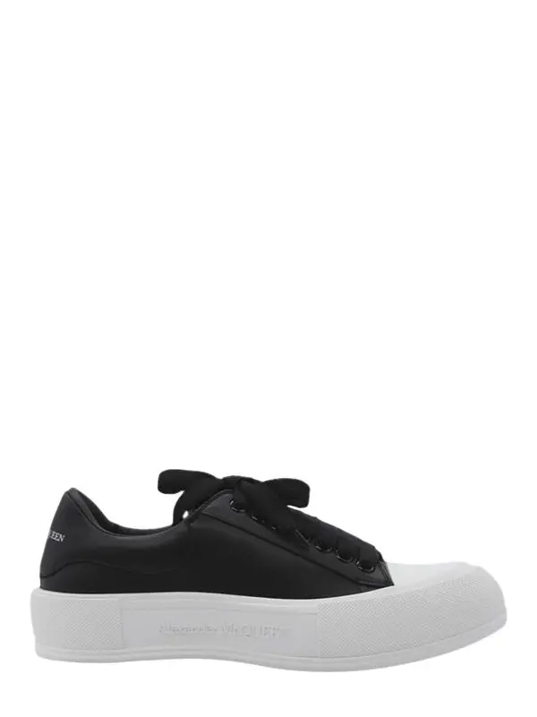 Alexander McQueen Deck Lace Plimsoll - Black