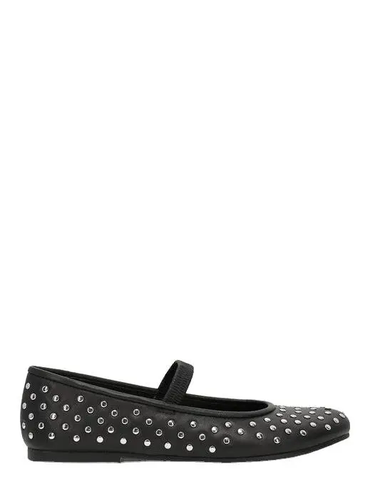 THE FRYE COMPANY Emma Studded Mary Jane Flats - Black