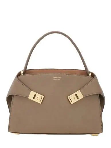 FERRAGAMO Hug Soft Bicolor Handbag Xs - Pink
