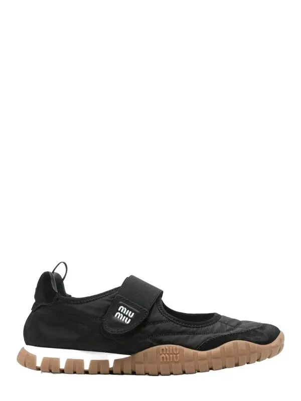 Miu Miu Tyre Ballet Flats - Black