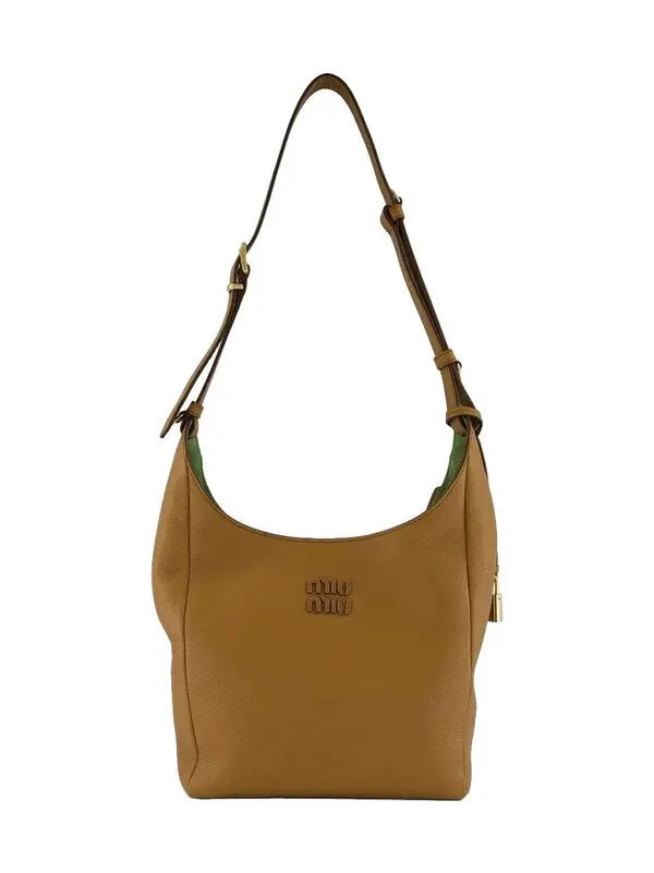 Miu Miu Leather Crossbody Bag - Brown