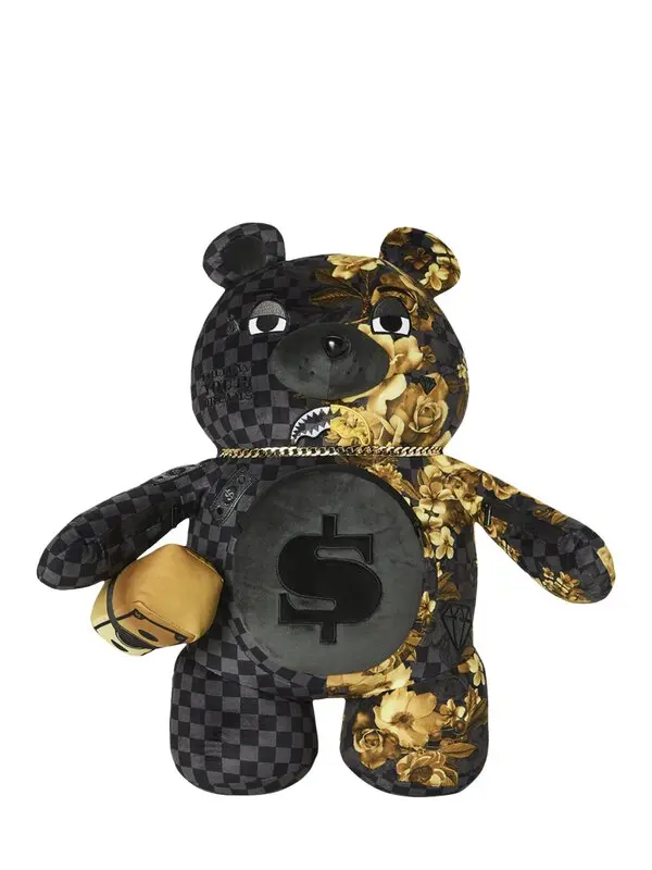 SPRAYGROUND Floral Remix Moneybear Backpack - Gold