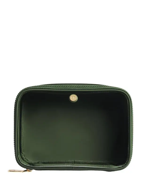 Harrods Clear Cosmetic Bag - Green