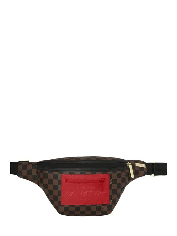 SPRAYGROUND Check Redemption Cross-body Bag - Brown