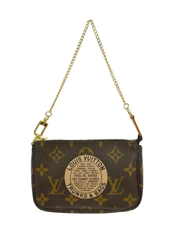 LOUIS VUITTON Mini 2007 Monogram Pochette Accessoires Handbag - Brown