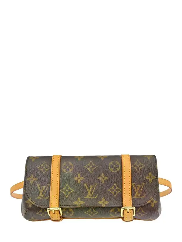 LOUIS VUITTON 2004 Monogram Pochette Marelle Belt Bag - Brown