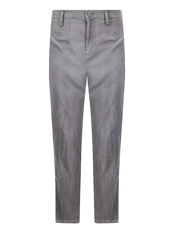LIMI FEU Slit-detail Slim-fit Trousers - Grey