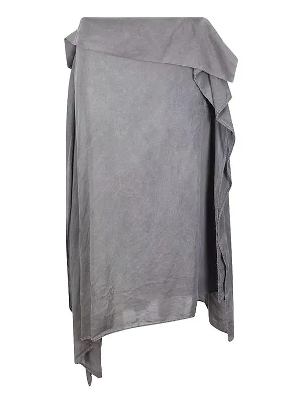 LIMI FEU Asymmetric Draped Skirt - Grey