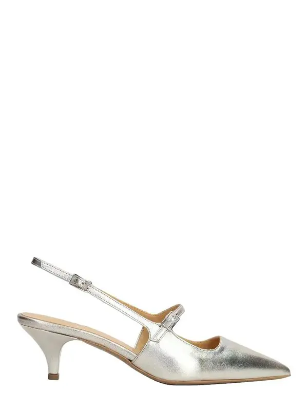 FRATELLI RUSSO Buckle-fastening Slingback Pumps - Silver